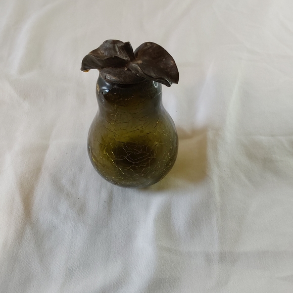 unbranded | Art | Vtg Mcm Hand Blown Crackle Glass Apple | Poshmark